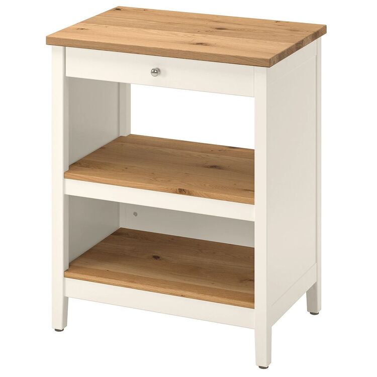 Insula bucatarie Ikea Tornviken 72x52 (Alb/Stejar) cumpără în Chișinău ...