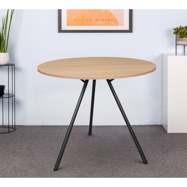 Стол DP Easy Rondo 80x80 (Oak/Black) купить в Кишиневе, Молдове ...