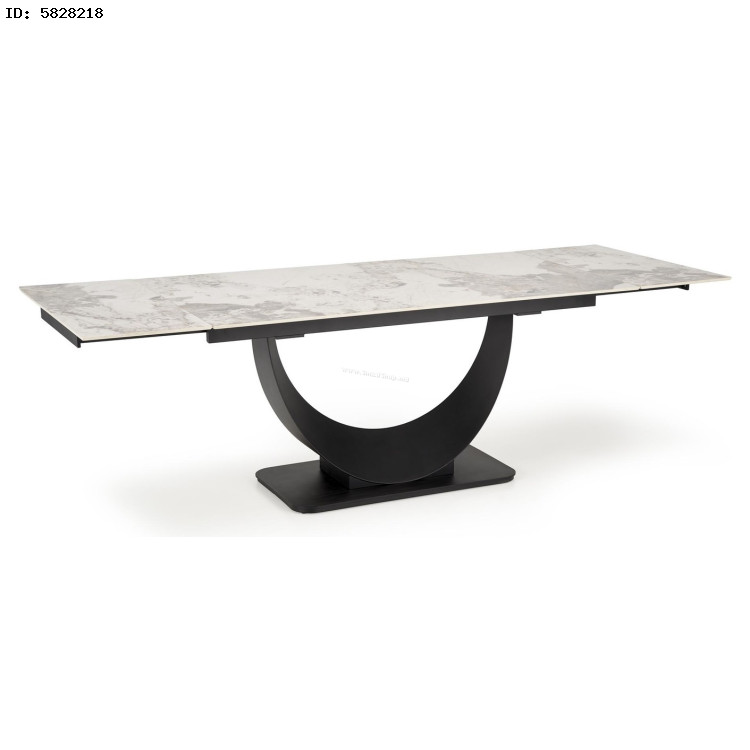 Masa extensibila Halmar Fernando 160/240 (White Marble/Black) cumpără ...