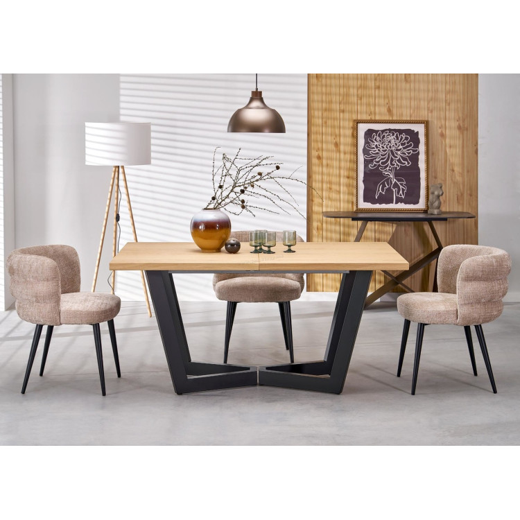 Masa extensibila Halmar Massive 2 160/250 (Oak/Black) cumpără în ...