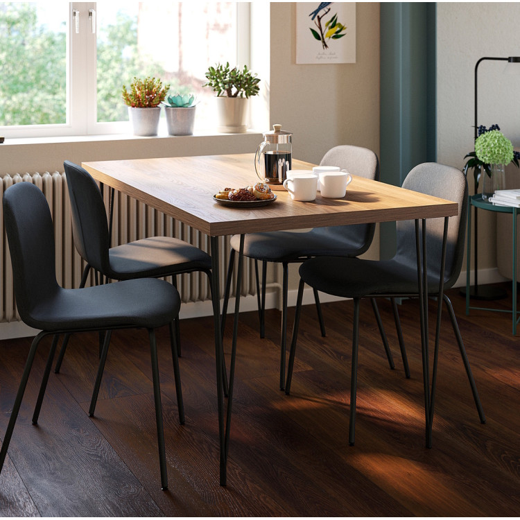 Masa Ikea Skalsta ac de par 140x80 (Nuc/Negru-gri) cumpără în Chișinău ...
