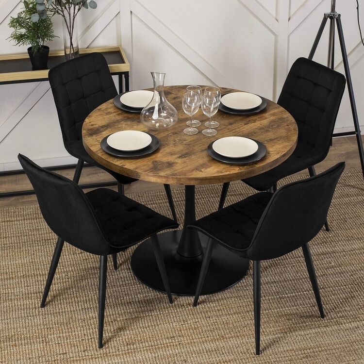 Masa Mebel Elite Lino 100 (Rustic Oak/Black) cumpără în Chișinău ...