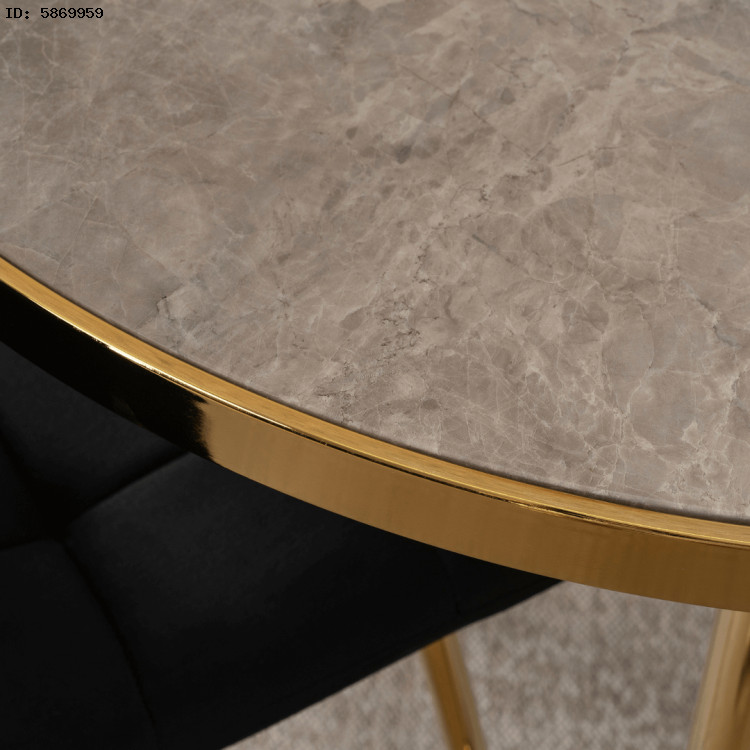 Masa Mebel Elite Tinga 100 (Grey Marble/Gold) cumpără în Chișinău ...