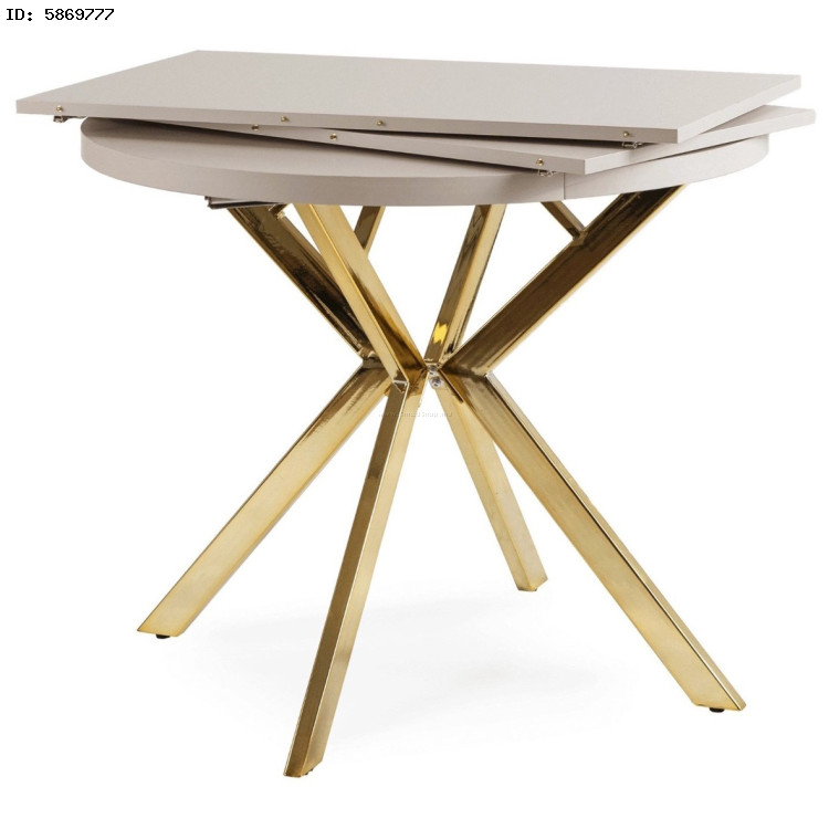 Masa extensibila Mebel Elite Lugo 90-190 (Cashmere/Gold) cumpără în ...