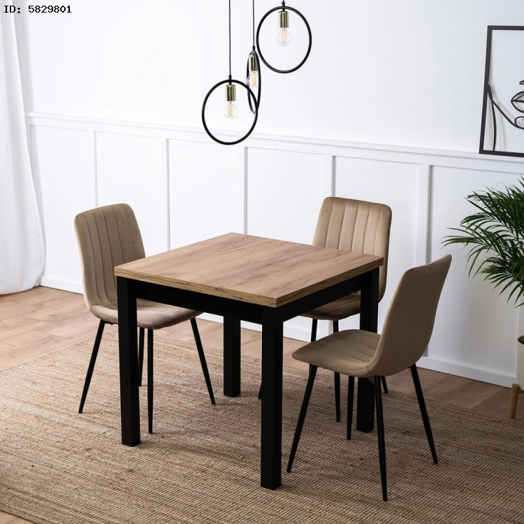 Masa extensibila Mebel Elite MAX 80/160 (Craft Oak/Black) cumpără în ...