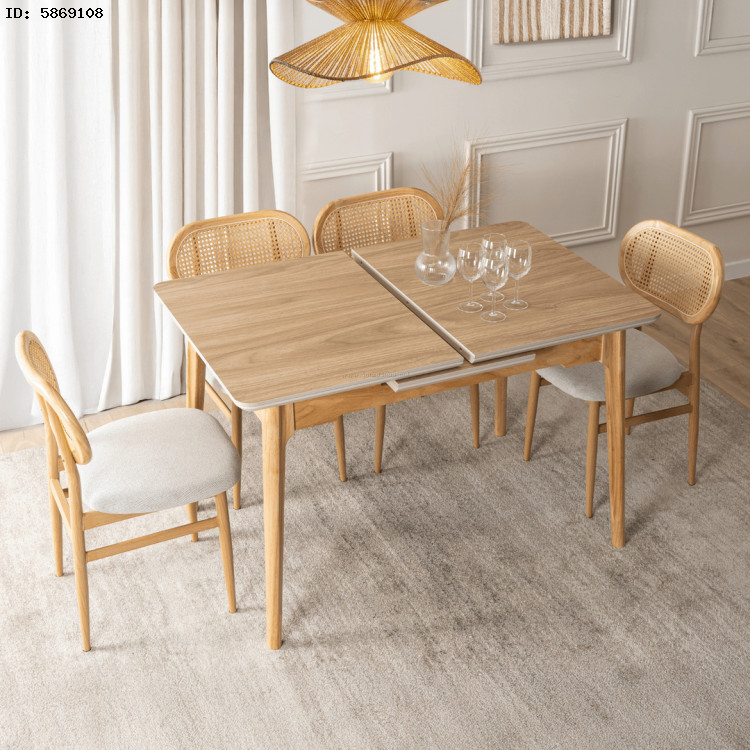 Masa extensibila Mebel Elite Samer 120/160 (Oak) cumpără în Chișinău ...