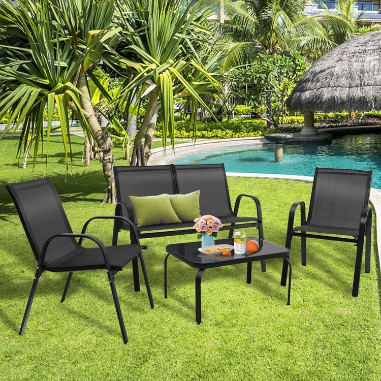 Set mobilier de gradina Costway NP10605 (Grey) cumpără în Chișinău ...