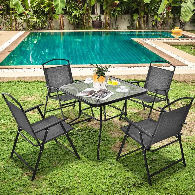 Set mobilier de gradina Costway NP11214GR (Grey) cumpără în Chișinău ...