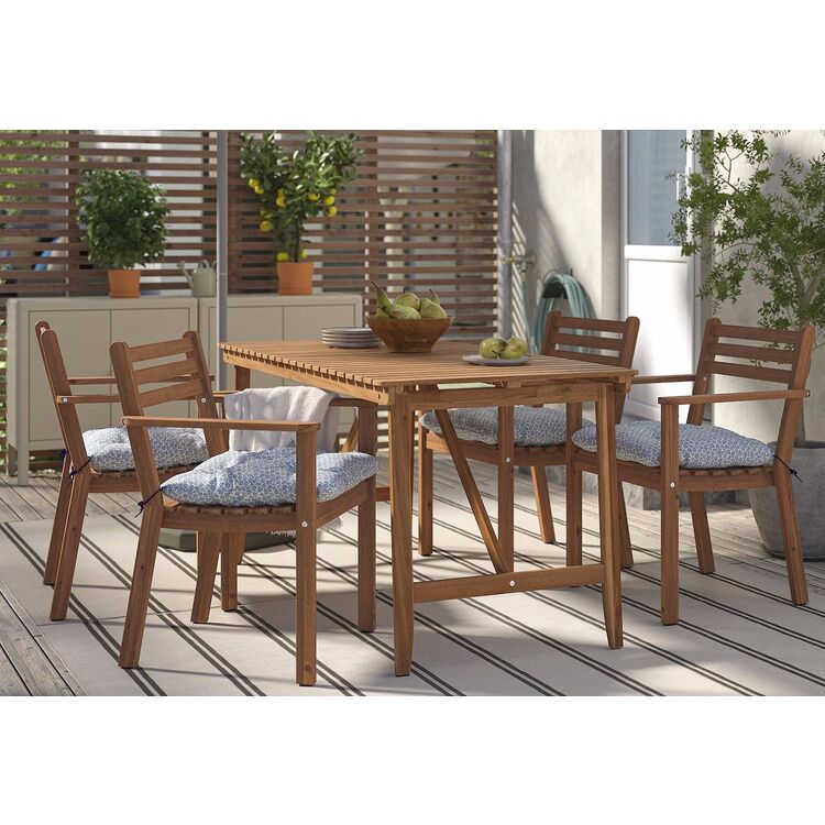 Set mobilier de gradina Ikea Askholmen/Klosan 4 scaune/cu cotiere ...