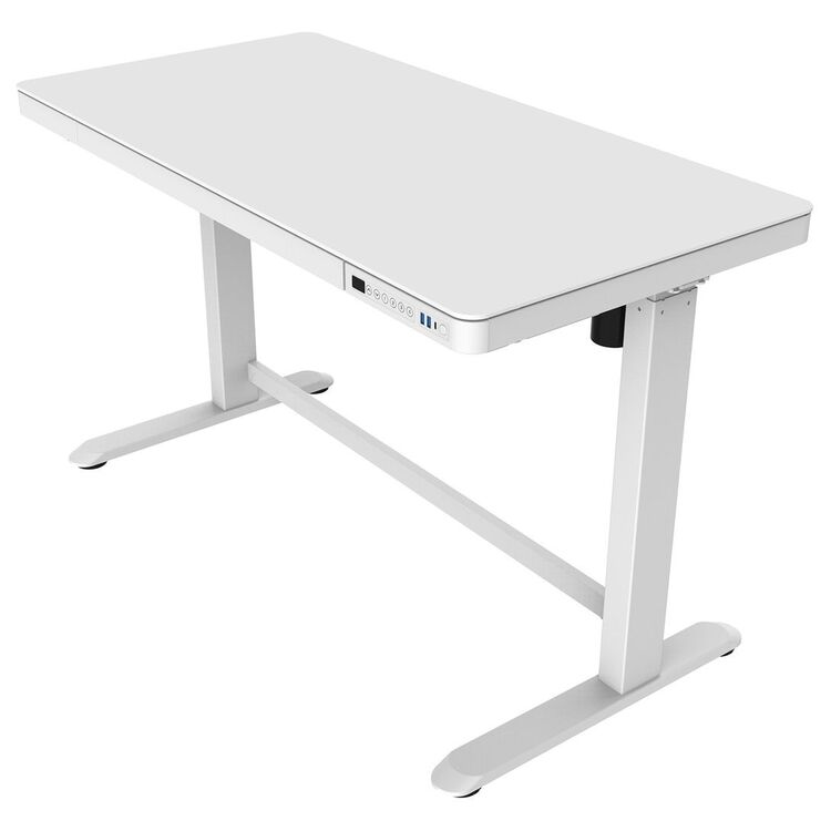 Masa de birou reglabila Flat Upgrade Smart Glass (White) cumpără în ...