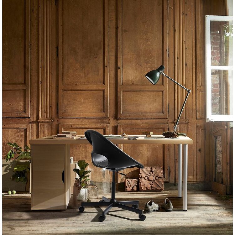 Masa de birou Ikea Lagkapten/Alex 1 usa 140x60 (Vopsit Alb/Aspect ...