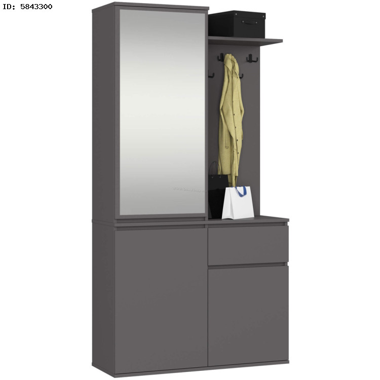 Прихожая Akord Entro 95см 3D1SZ (Graphite Grey) купить в Кишиневе ...