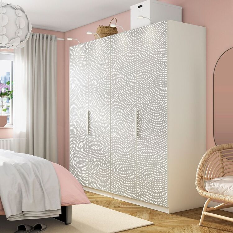 Dulap Ikea Pax/Mistudden bare/rafturi/cosuri 200x60x201 (Alb/Gri ...