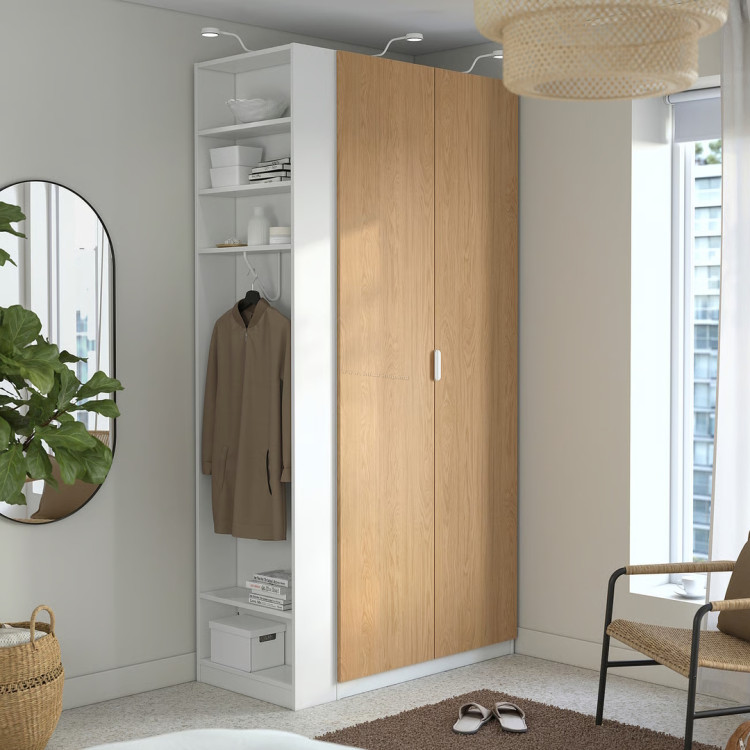 Dulap Ikea Pax/Storklinta rafturi/bara/cosuri/etajera 120x60x236 (Alb ...