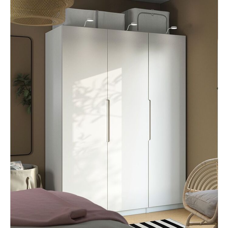 Dulap Ikea Pax/Tonstad rafturi/bare/sertar/cosuri 150x60x201 (Alb)