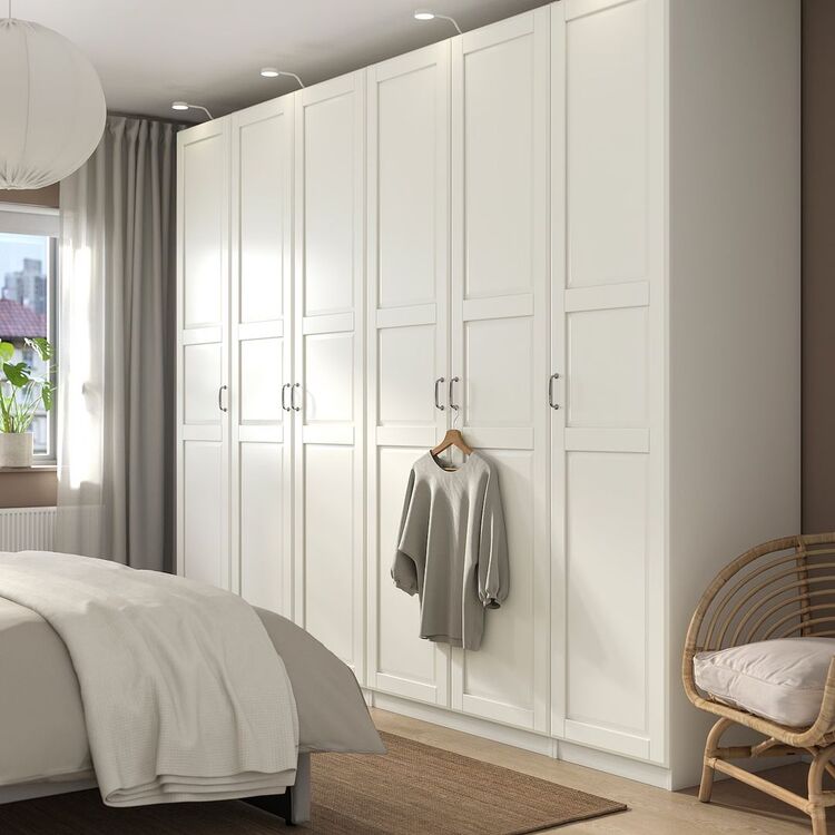 Dulap Ikea Pax/Tyssedal rafturi/bare/sertare/cosuri 300x60x236 (Alb ...