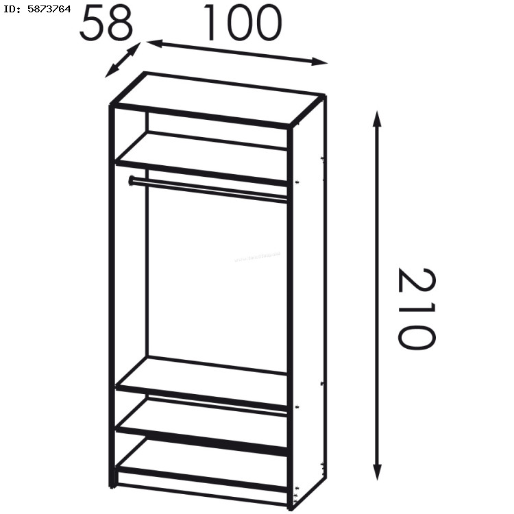 Шкаф Modern Alex ниша 100cm (Silk Stone) купить в Кишиневе, Молдове ...