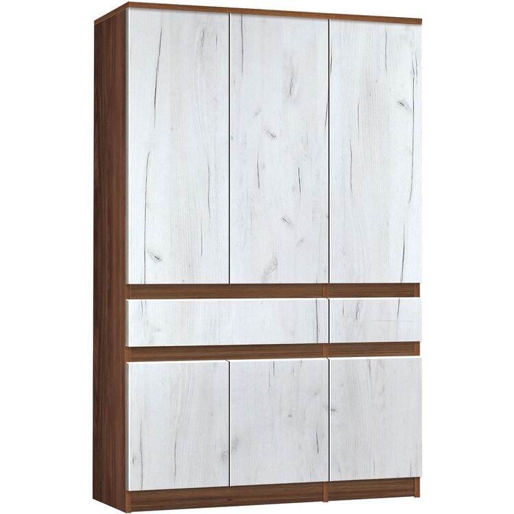 Dulap Modern Komfi 120cm (Brandy Castello Oak/Craft Oak White) cumpără ...