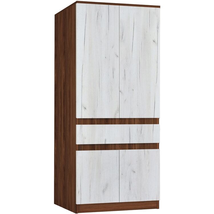 Dulap Modern Komfi 80cm (Brandy Castello Oak/Craft Oak White) cumpără ...