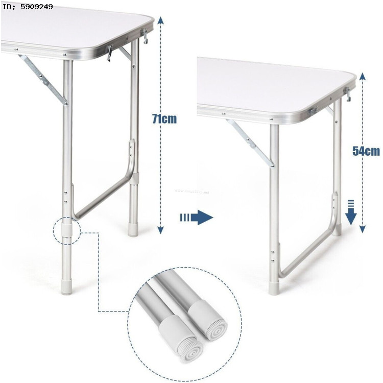 Masa pliabila Costway OP70775BL (Blue/Grey) cumpără în Chișinău ...