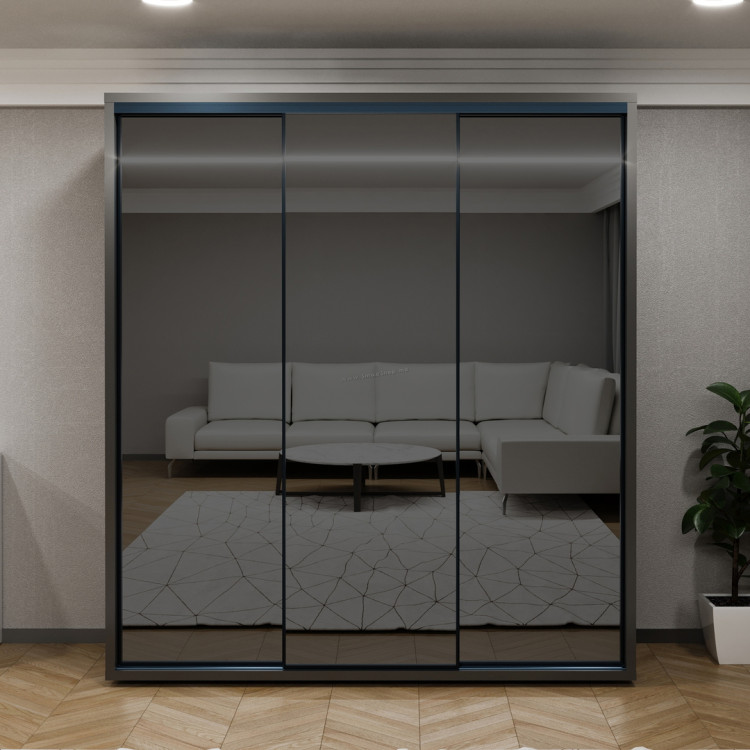 Dulap-cupe Bayro Parma 200x225x60 (Anthracite/Graphite) cumpără în ...