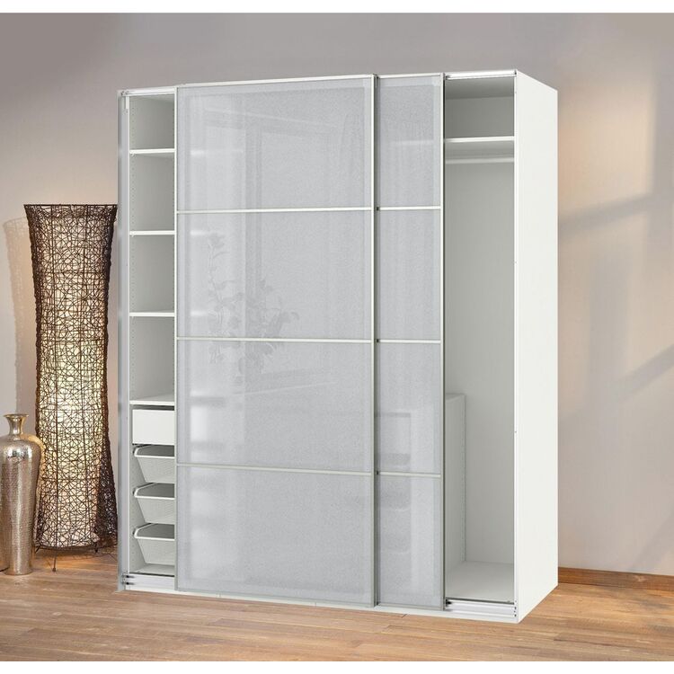 Dulap-cupe Ikea Pax/Svartisdal 200x66x236 (Alb/Aspect Hartie)