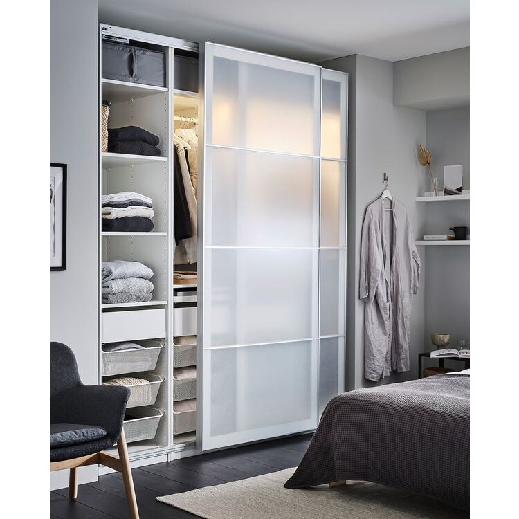 Dulap-cupe Ikea Pax/Svartisdal rafturi/bare/sertare/cosuri 200x66x201 ...