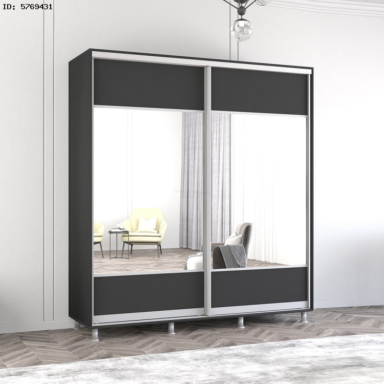 Dulap-cupe Mobildor Aron-S cu oglinda K1 200x220x60 (Anthracite ...