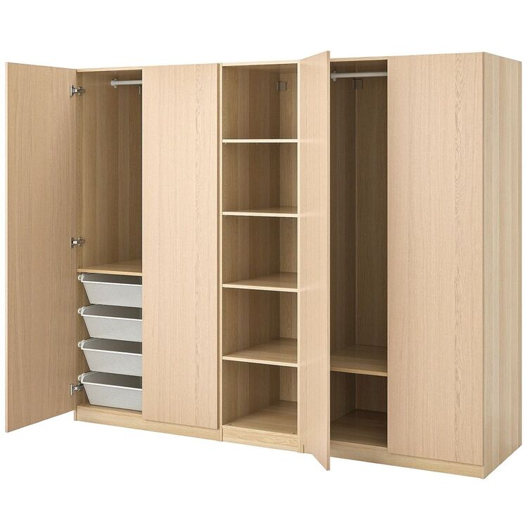 Dulap Ikea Pax 250x60x201 (Aspect Stejar Antichizat/Forsand Aspect ...