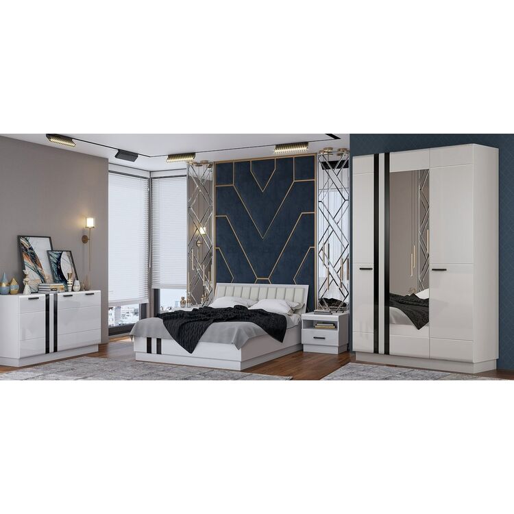 Dormitor Marcel Prod Magnolia (White Gloss) cumpără în Chișinău ...