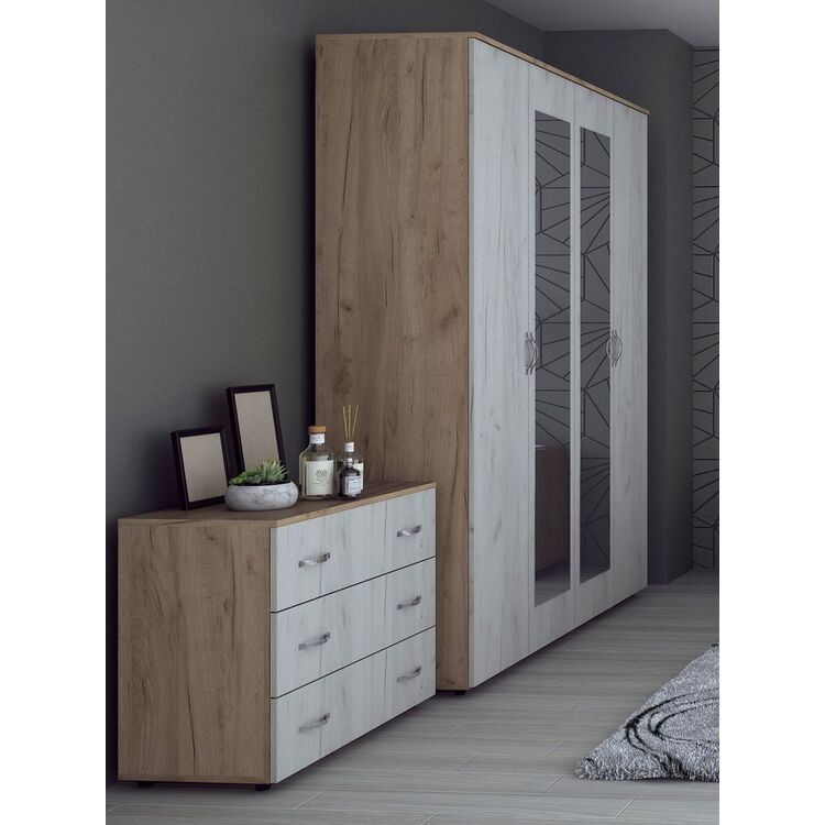 Dormitor Marcel Prod Valy (Craft Oak Golden/Craft Oak White)