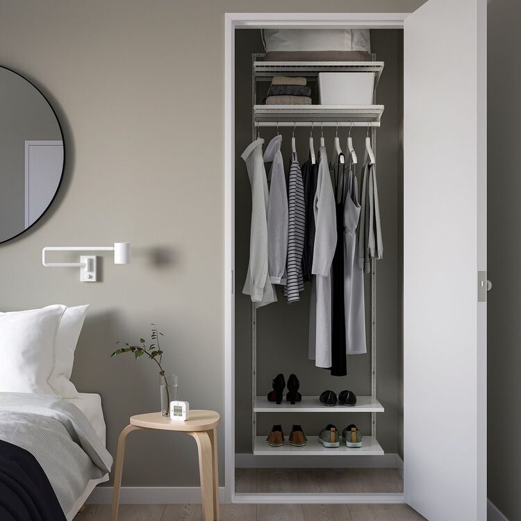 Система хранения Ikea Boaxel 1 секция 62x40x201 (Белый) купить в ...