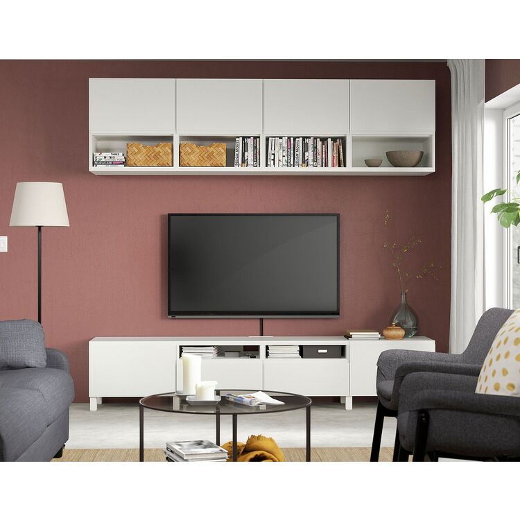 Living Ikea Besta/Vasterviken/Stubbarp glisiera sertar cu sistem ...