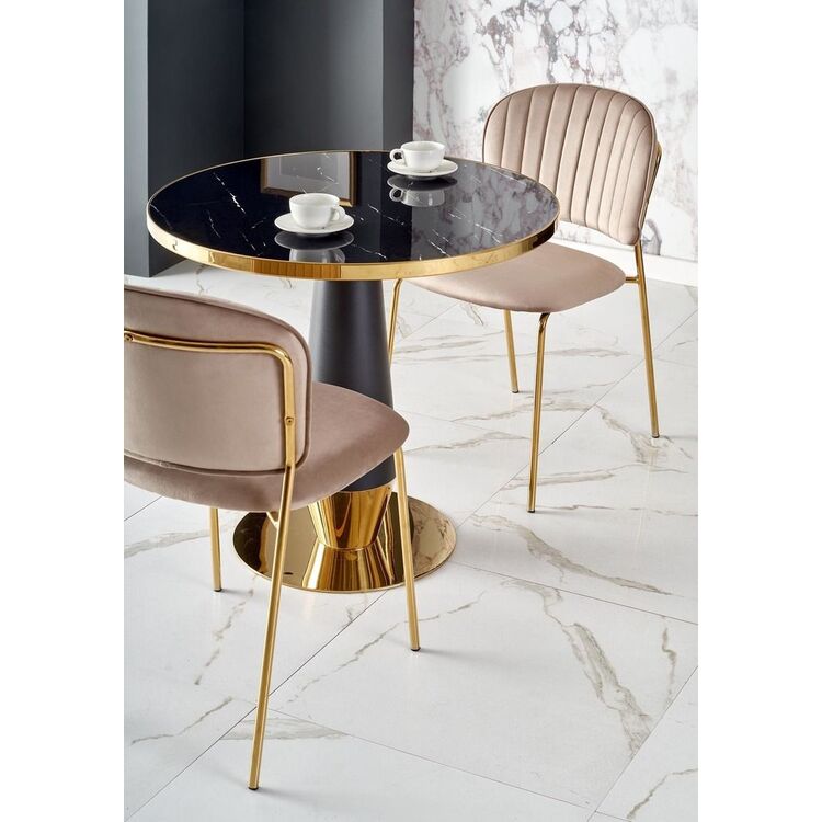 Masa Halmar Molina (Black Marble/Black/Gold) cumpără în Chișinău ...