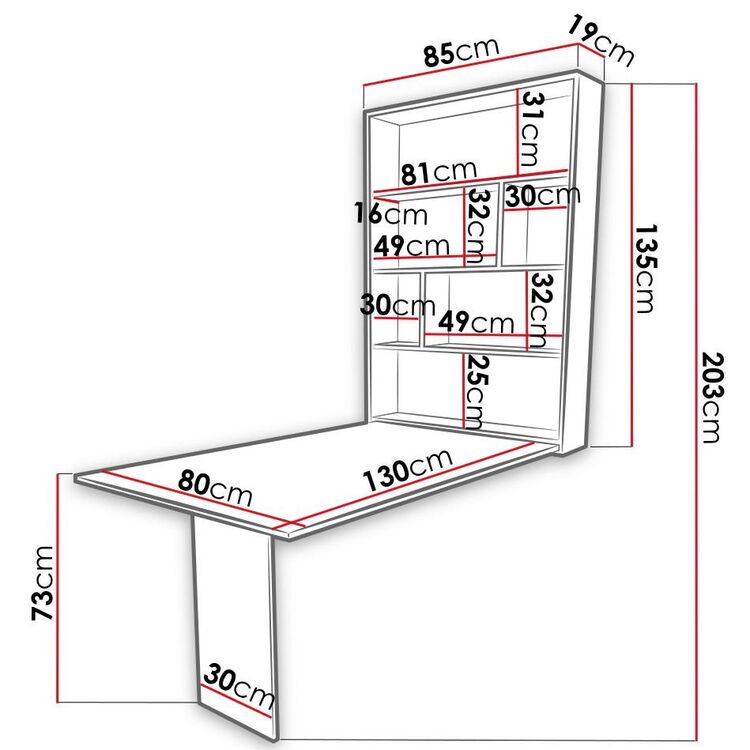 Masa rabatabila Mirjan24 Eden/Abi (Sonoma Oak)