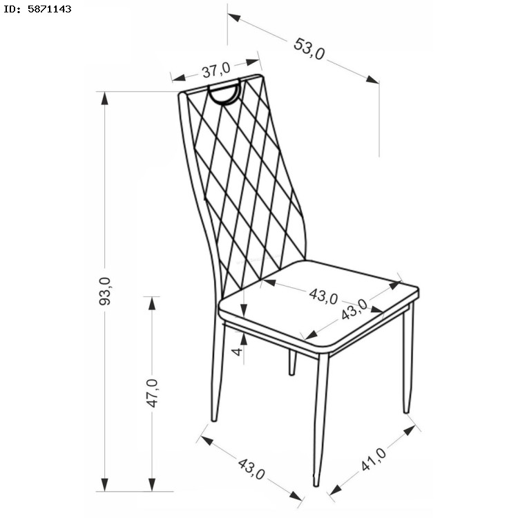 Scaun Halmar K578 (Grey/Chrome) cumpără în Chișinău, Moldova | SMADSHOP.MD