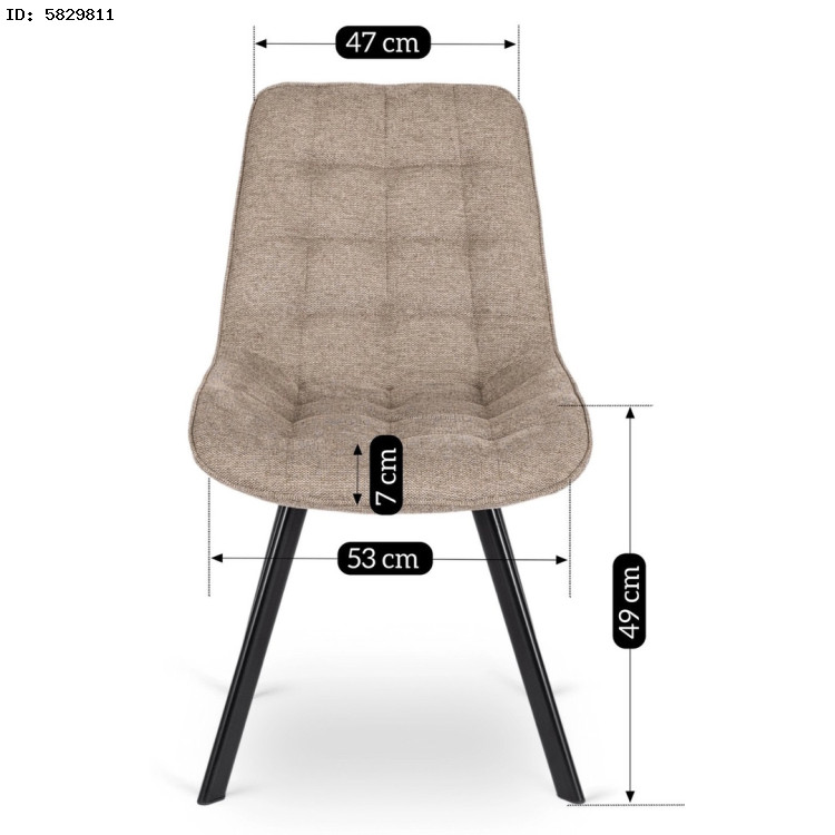 Scaun Mebel Elite Rick 2 (Beige/Black) cumpără în Chișinău, Moldova ...