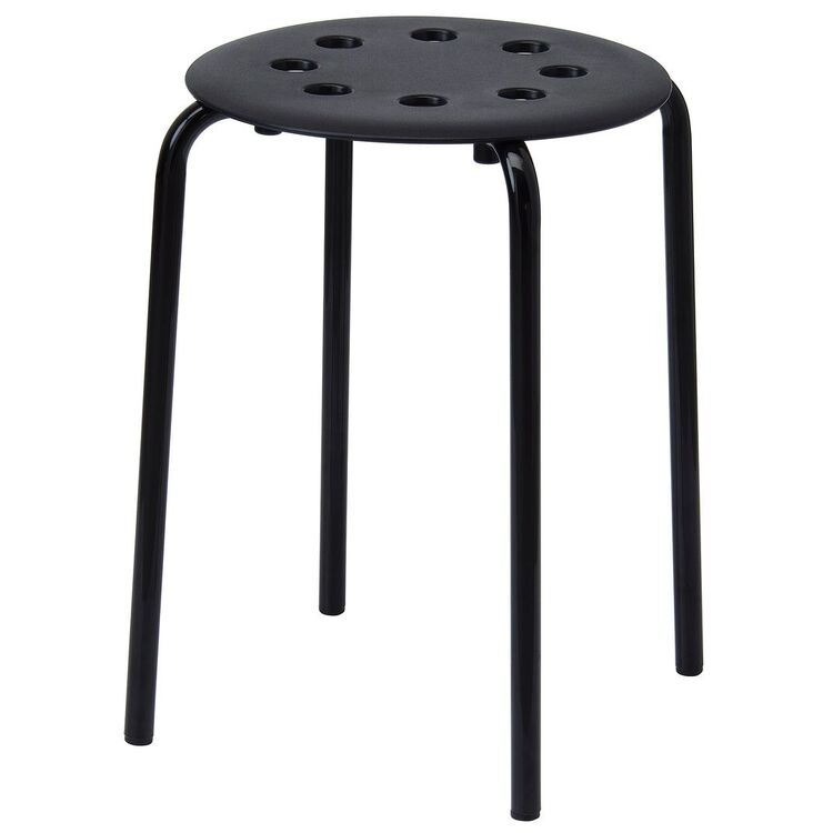 Taburet Ikea Marius (Negru)