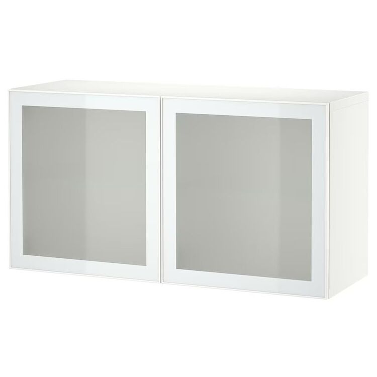 Dulap suspendat Ikea Besta sticla mata 120x42x64 (Alb/Glassvik) cumpără ...