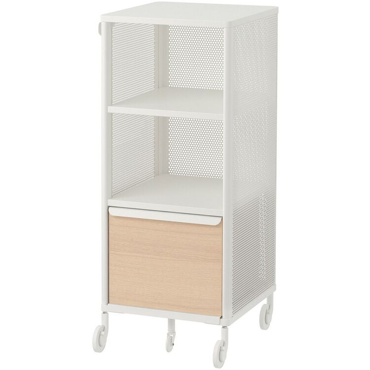 Тумба Ikea Bekant с замком/сетка/4-колесная 41x101 (Белый) купить в ...