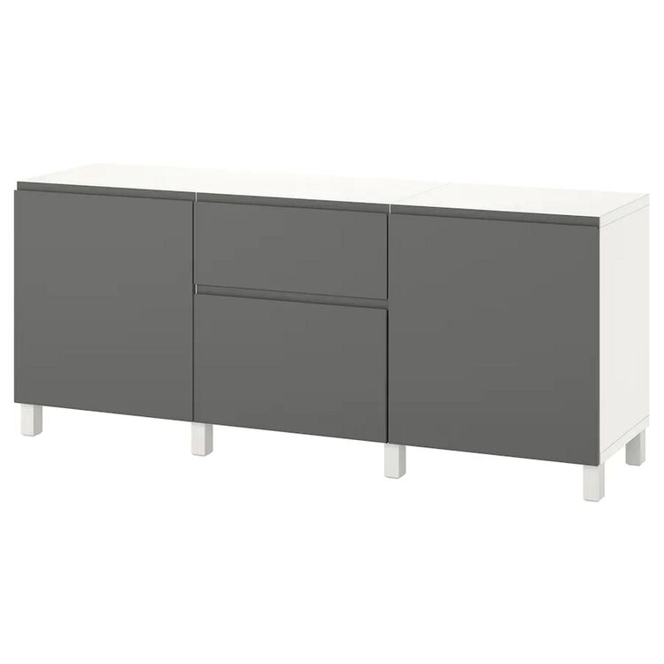Tumba Ikea Besta cu sertare/sina sertar inchidere lina 180x42x74 (Alb ...