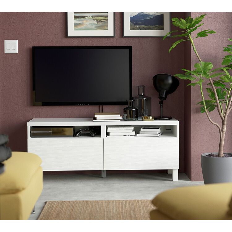 Tumba pentru TV Ikea Besta/Laxviken/Stubbarp glisiere sertare cu sistem ...