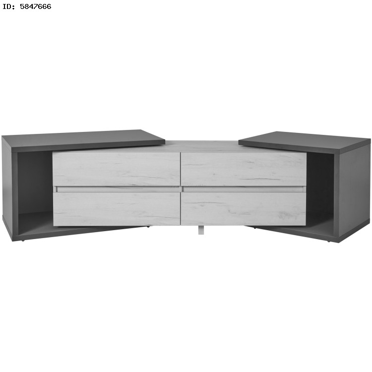 Tumba pentru TV Modern Komfi TV3 160+100 (Brandy Castello Oak/Craft Oak ...