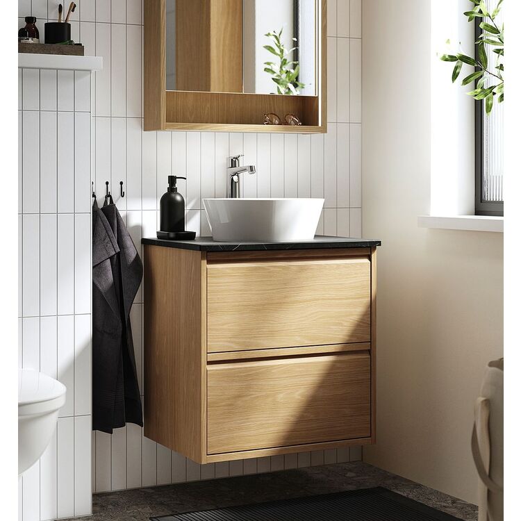 Set tumba cu lavoar Ikea Angsjon/Kattevik cu sertare 62x49x80 (Aspect ...