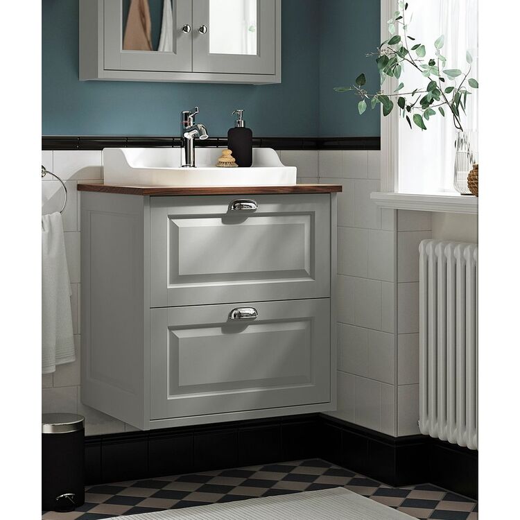 Set tumba cu lavoar Ikea Tannforsen/Rutsjon cu sertare 62x49x76 (Gri ...