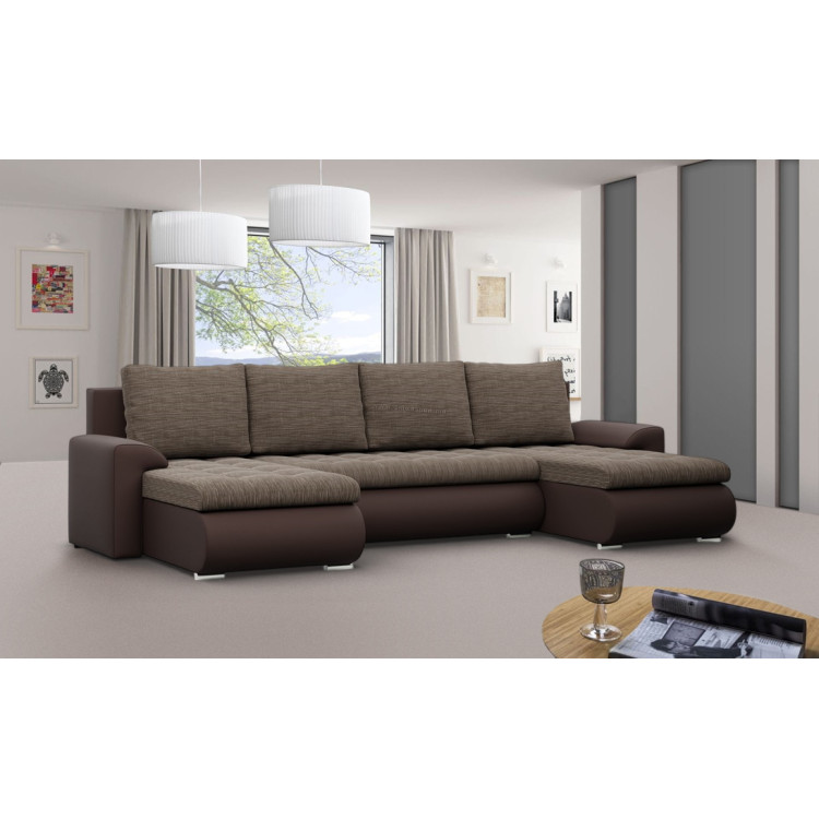 Диван П-образный Magnifico Meble Foresta ULL Lawa 02/Real 66 (Brown ...