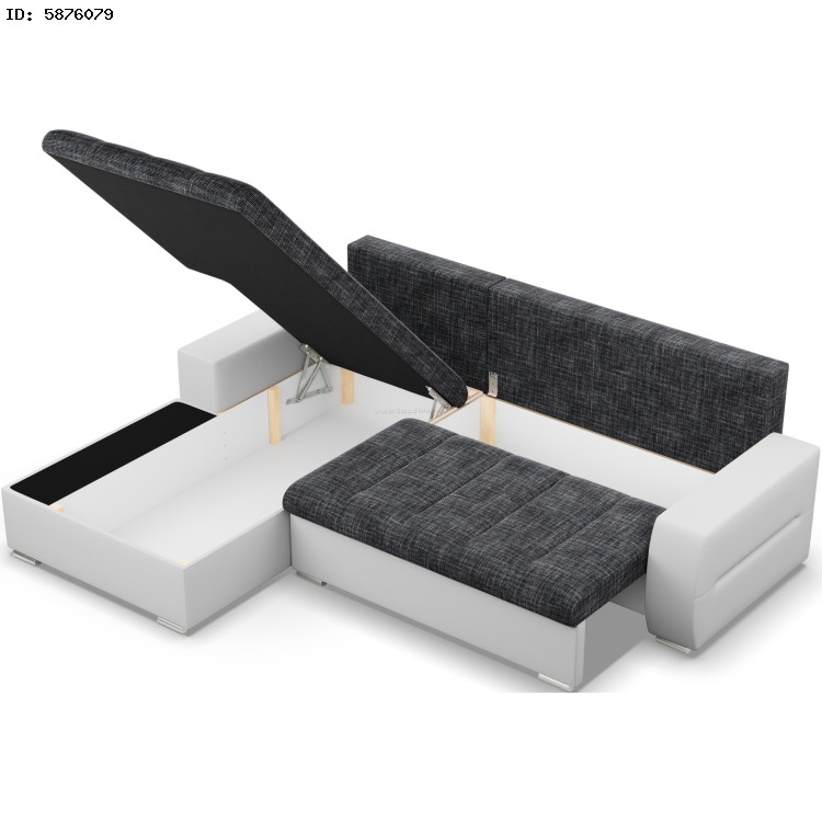 Диван угловой Magnifico Meble Aurora LL Lawa 17/Real 17 Left (Dark Grey ...