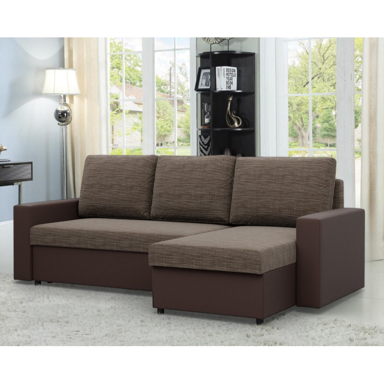 Диван угловой Magnifico Meble Luna LL Lawa 2/Real 66 Right (Brown ...