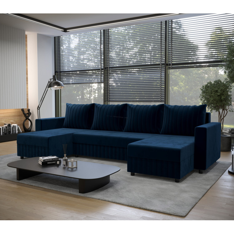 Canapea in forma de U Space Meble Park U Bis Riviera 81 (Blue) cumpără ...