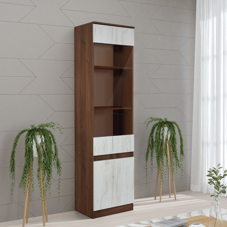 Vitrina Modern Komfi 50cm (Brandy Castello Oak/Craft Oak White) cumpără ...